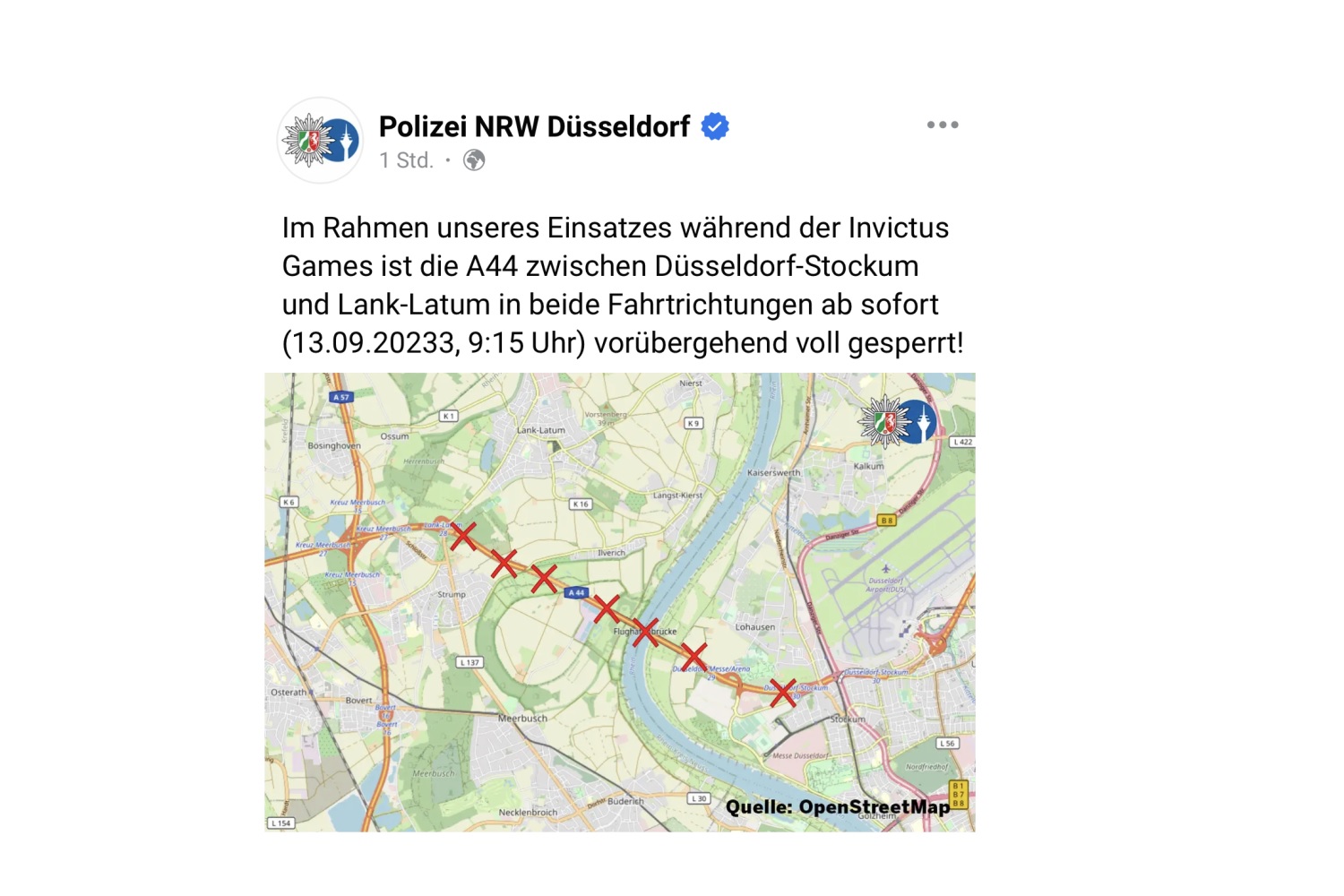 A44 Sperrung Aktuell