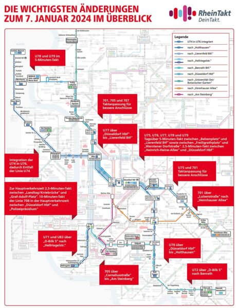 Düsseldorf: Fahrgäste müssen sich umstellen – der RheinTakt bringt ...